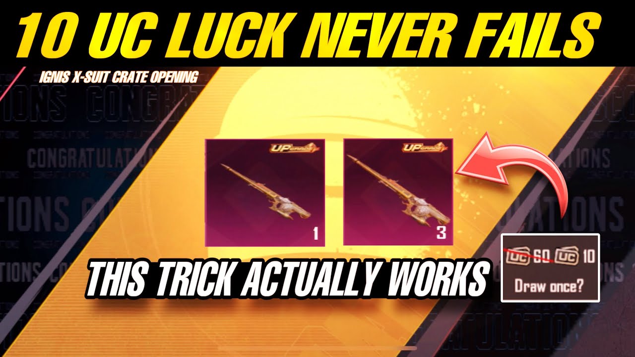 BEST TRICK TO GET EVERYTHING IN 10 UC 😱 | IGNIS X -SUIT CRATE OPENING # ...