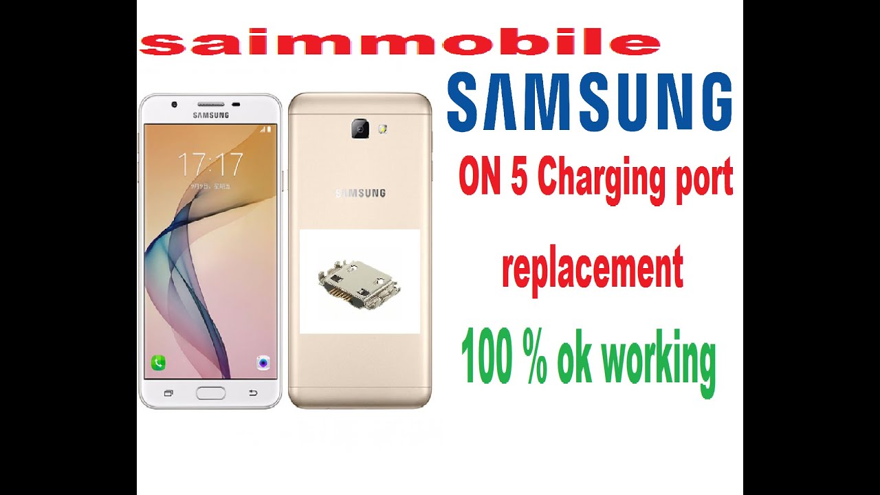 Samsung galaxy on 5 charging problem solution 100% working - YouTube