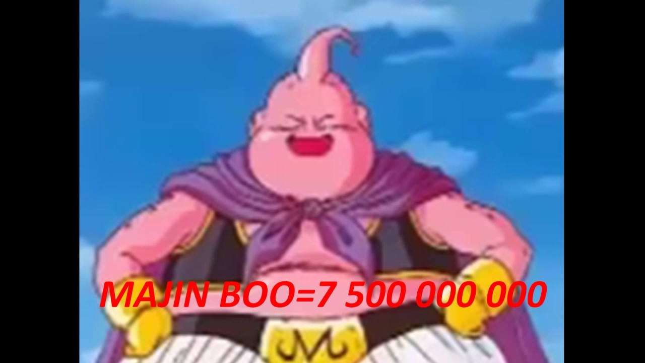 niveles de poder de dragon ball,z,super,gt saga de majin boo - YouTube