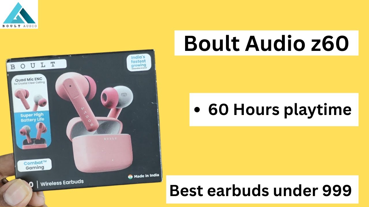 Boult Z60 earbuds review 💯 sab khuch Test, BGMI Test and calling Test ...