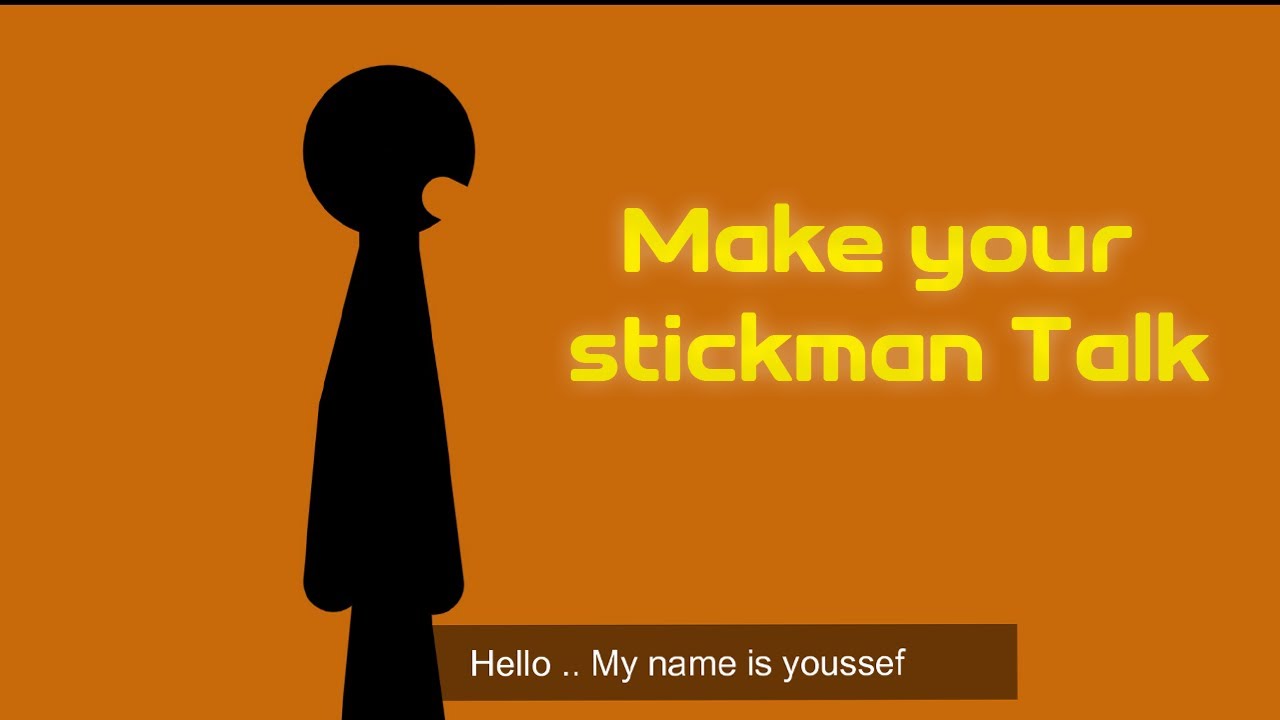 Make the stickman talk & add subtitles | Pivot animator v5 - YouTube