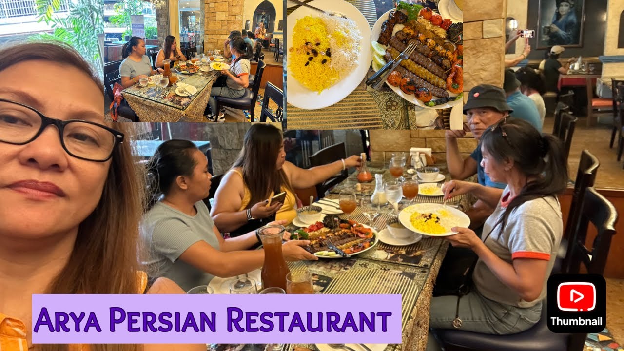 Lunch at Greenhills..ARYA PERSIAN RESTAURANT) #persianfood #yummyfood ...