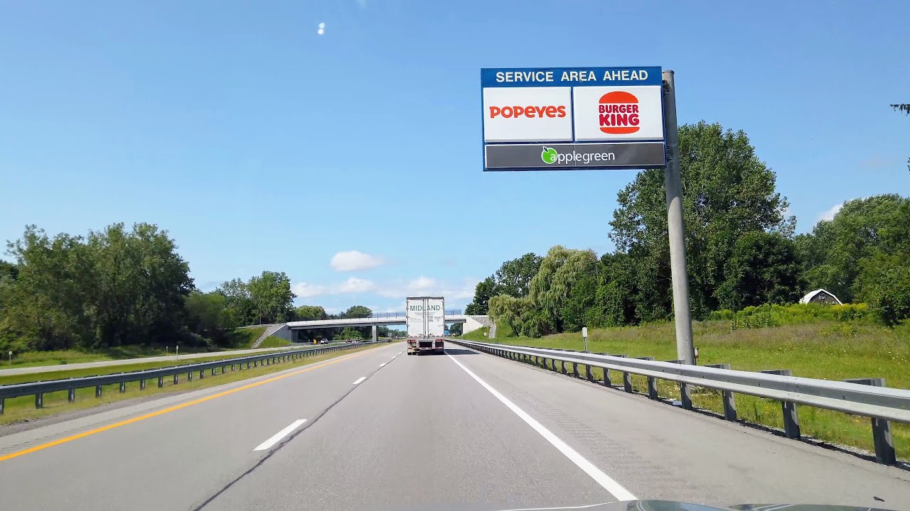 Interstate 90 west Rochester to Buffalo, NY (Jct I-490 to I-290) - YouTube
