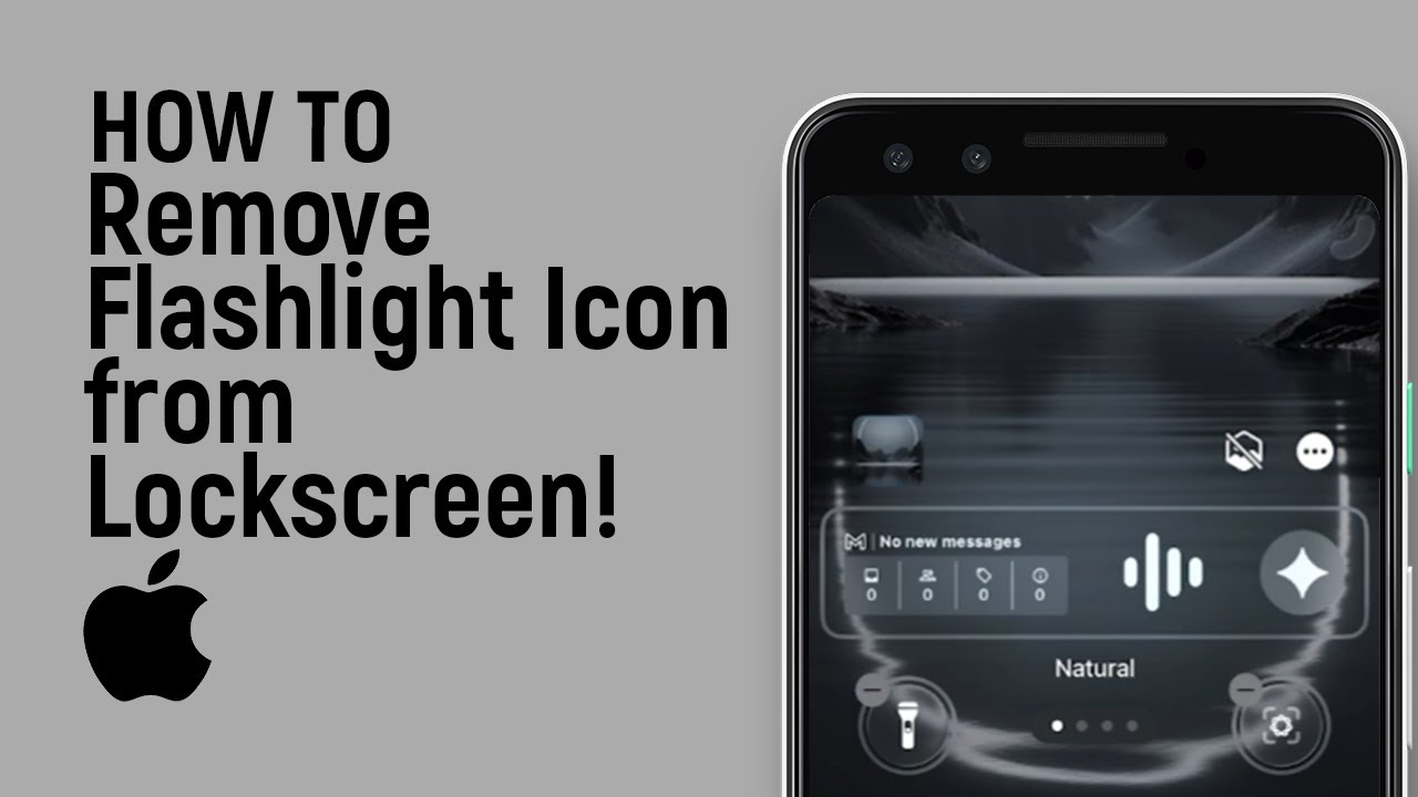 How to Remove Flashlight Icon from Lockscreen of Any iPhone [easy ...