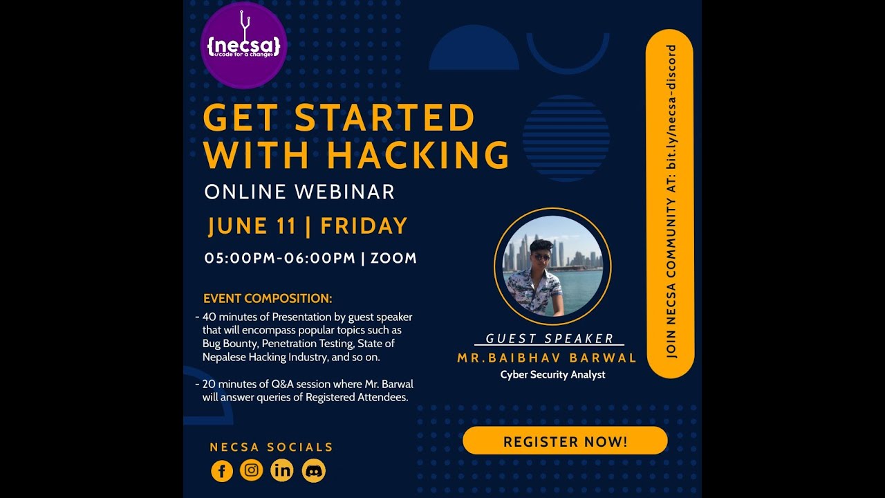 Webinar on "Get Started with Hacking" - YouTube