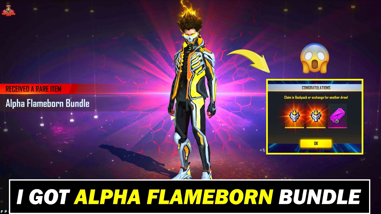 I Got Alpha Flameborn Bundle In Free Fire 😱 | New Alpha Flameborn ...
