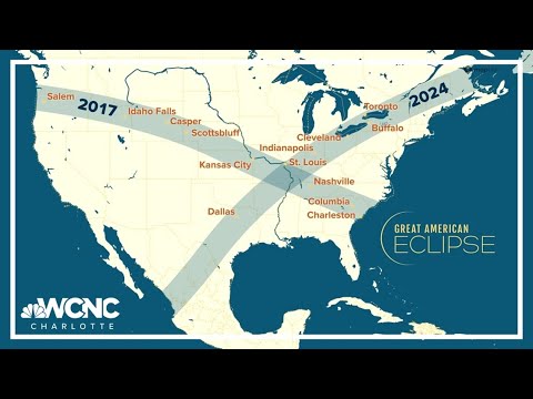 Comparing the 2017 and 2024 solar eclipses - YouTube