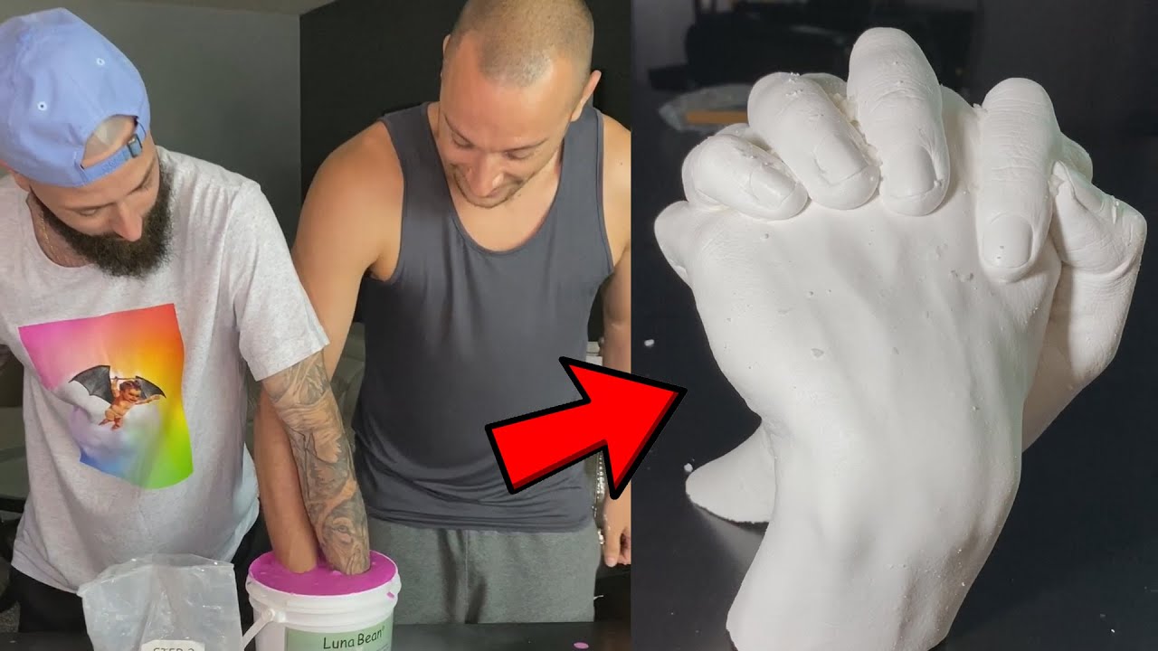 How To Create A Couples Hand Cast - YouTube