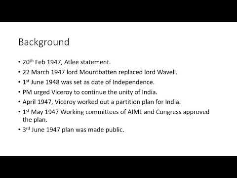 Important Features Of 3rd June Plan 1947 - YouTube
