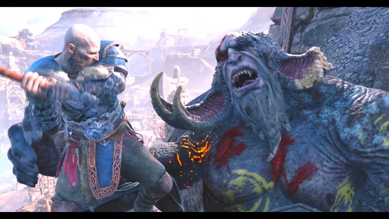 Kratos Kills Troll Effortlessly - God of War Ragnarok Scene Gameplay ...