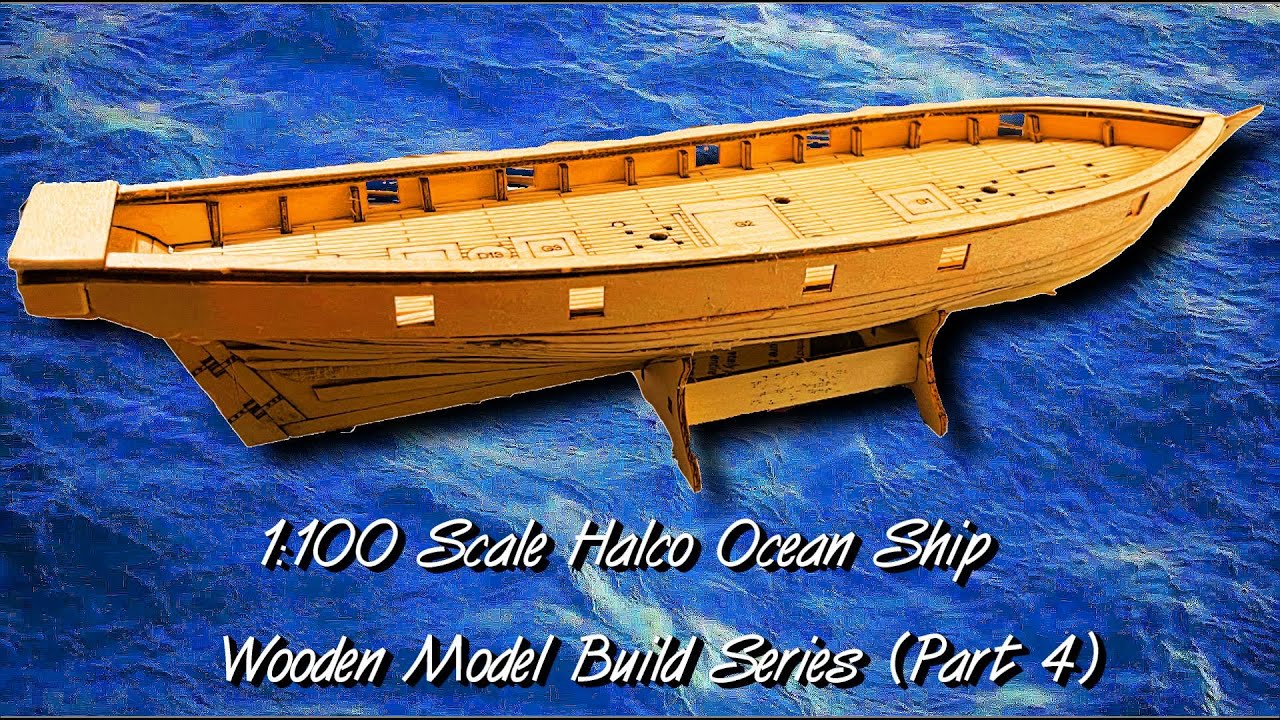 Wooden ship model build 1:100 Scale (Part-4) Planking and closing in ...