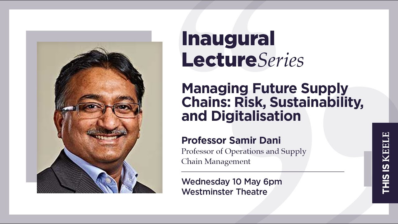 Managing future supply chains: Risk, Sustainability and Digitalisation ...