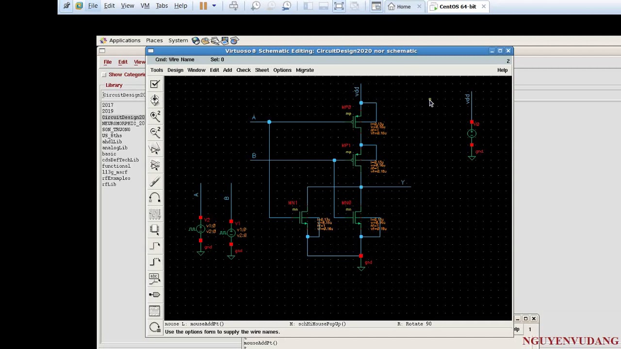 Mô phỏng cổng NOR trên phần mềm Cadence #VLSI #CADENCE #HCMUTE - YouTube