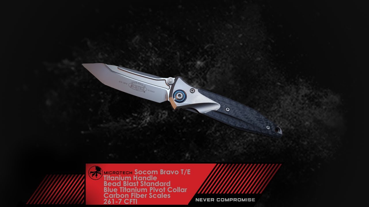 MICROTECH Socom Bravo T/E Blast Standard Blue Titanium Pivot Collar ...