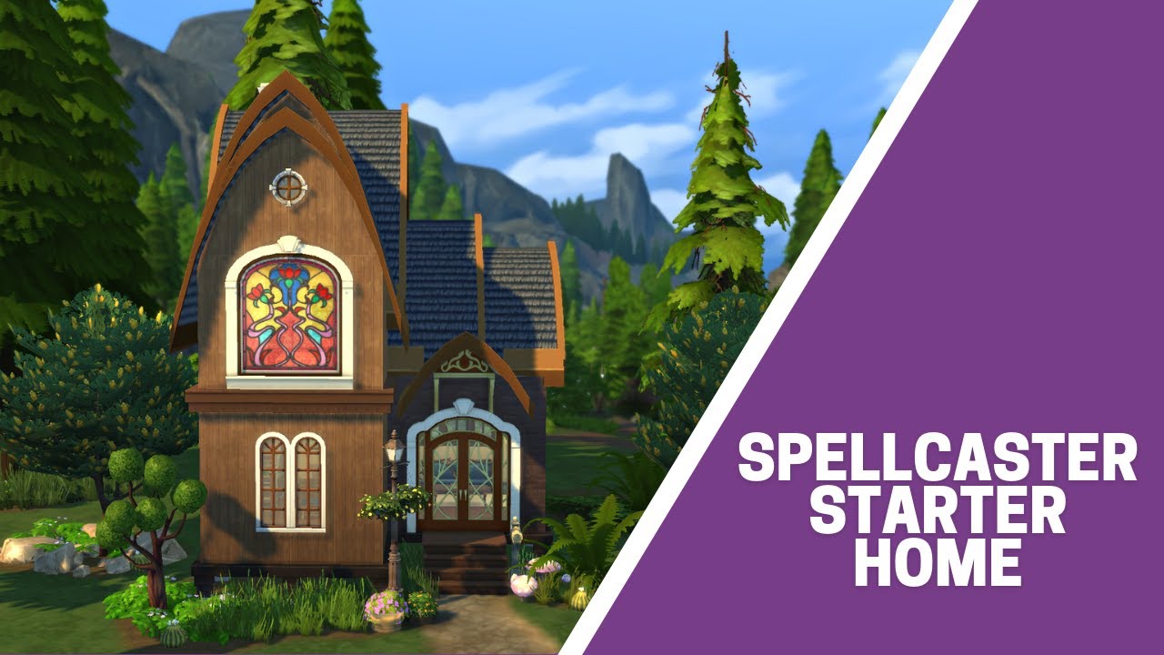 Spellcaster Starter Home // The Sims 4 - YouTube