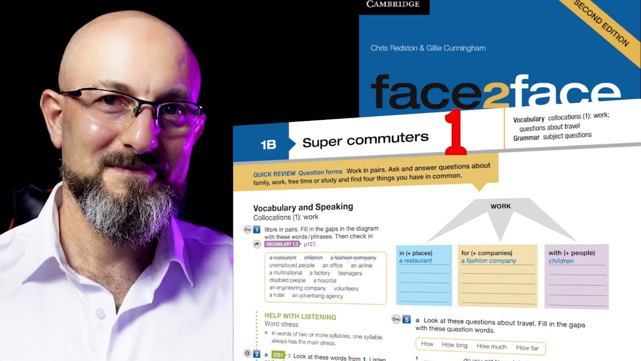 face2face Pre-intermediate 2nd 1B.1 كتاب فيس تو فيس - YouTube