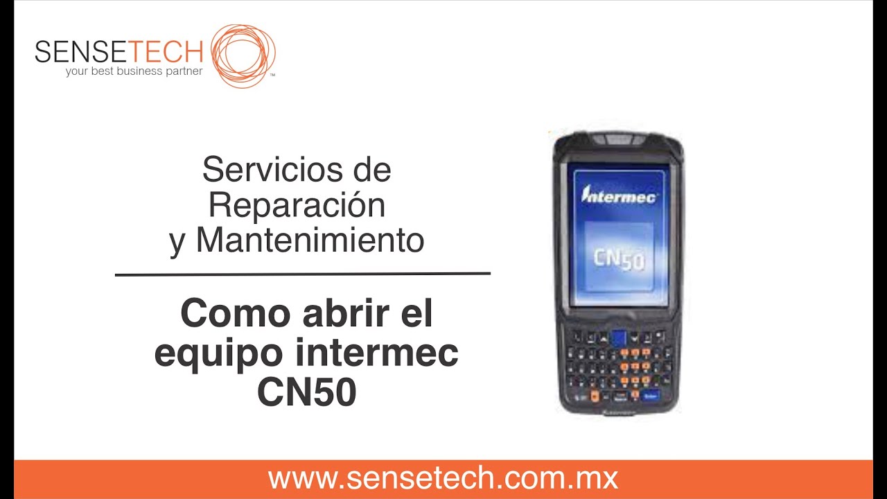 Como abrir un equipo Intermec CN50 paso a paso - YouTube