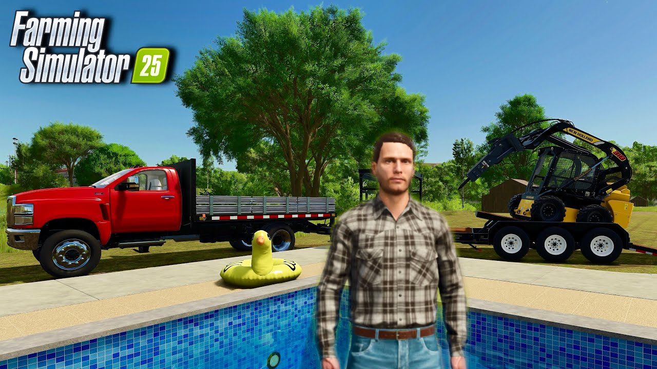 I SPENT $250,000 ON A POOL !? | FS25 Homeowners - YouTube