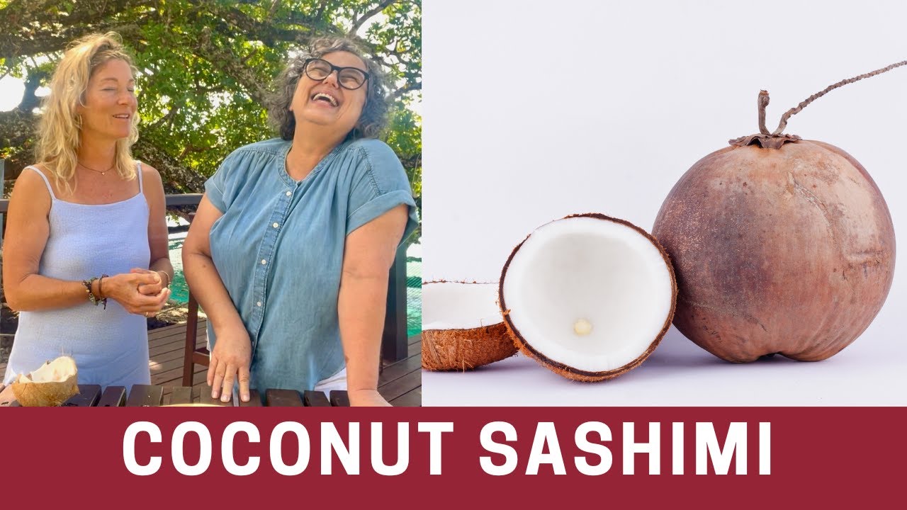 Kat Finnerty's Young Coconut Sashimi (Vegan) | The Frugal Chef - YouTube