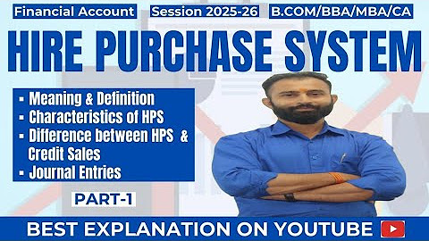 Hire Purchase System Playlist - YouTube