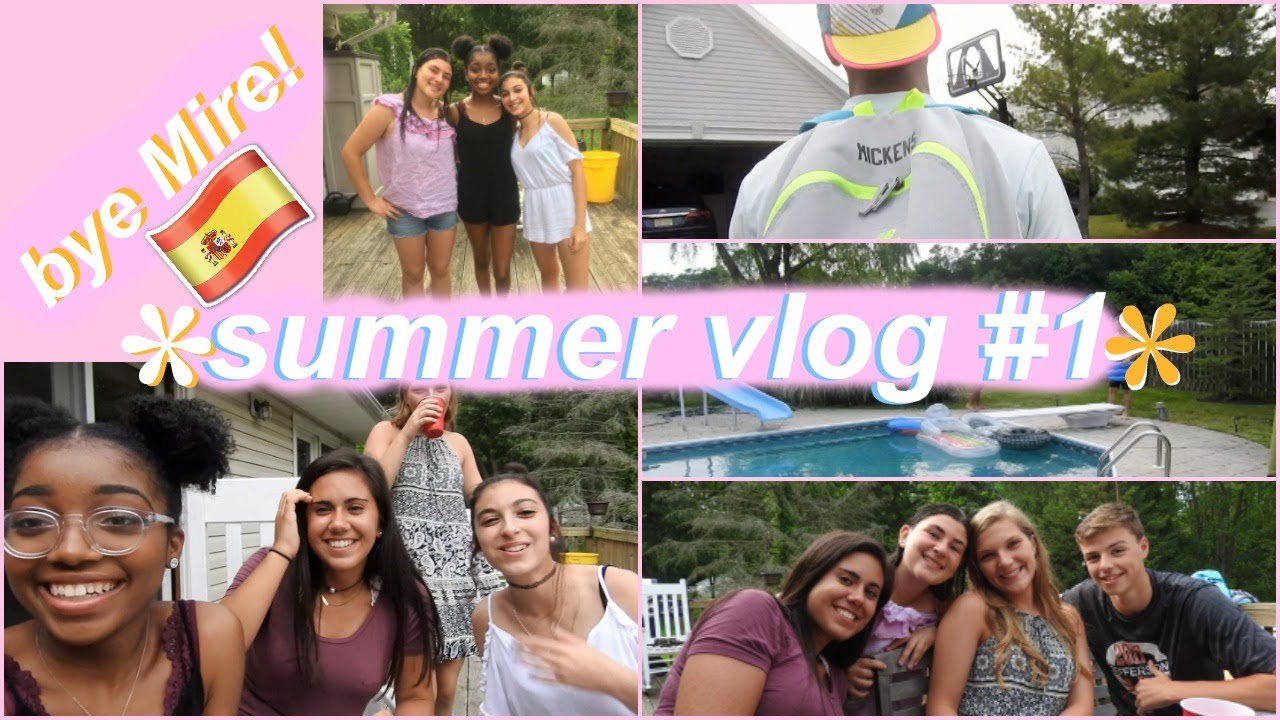 Swimming and Going Away Party! Summer Vlog #1 - YouTube