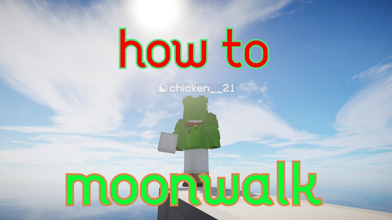 how to MOONWALK | minecraft - YouTube