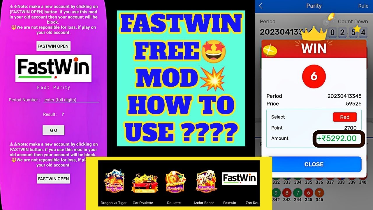HOW TO USE FASTWIN FREE HACK || FASTWIN KA FREE HACK USE KERNE KA ...