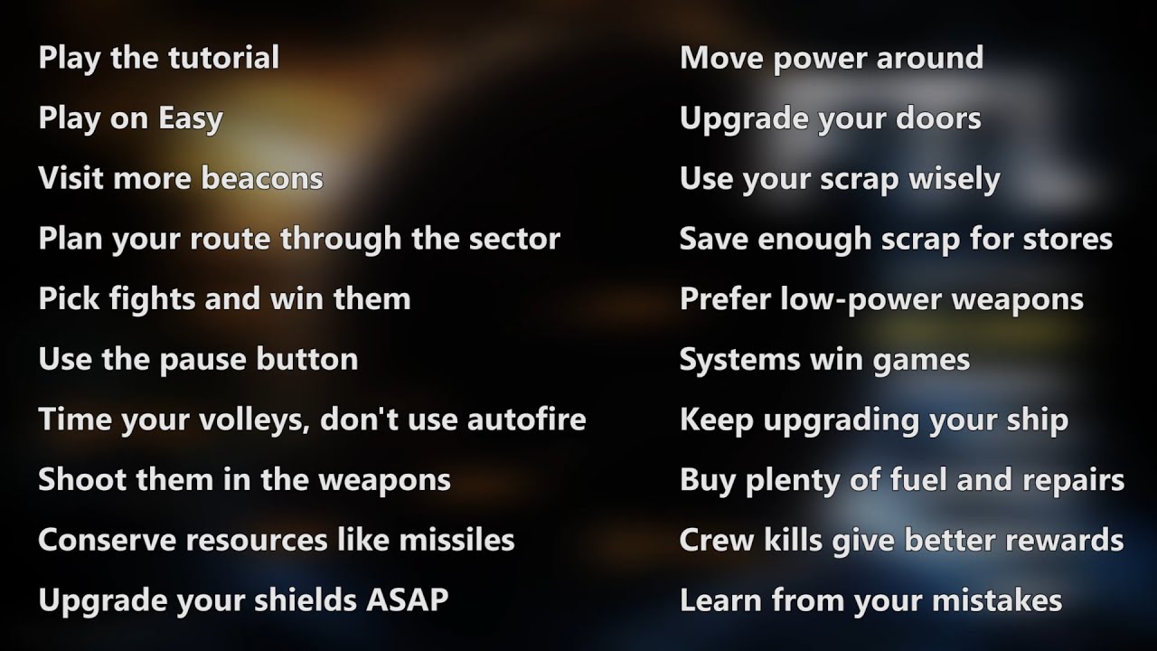 Beginners' guide | FTL tips - YouTube