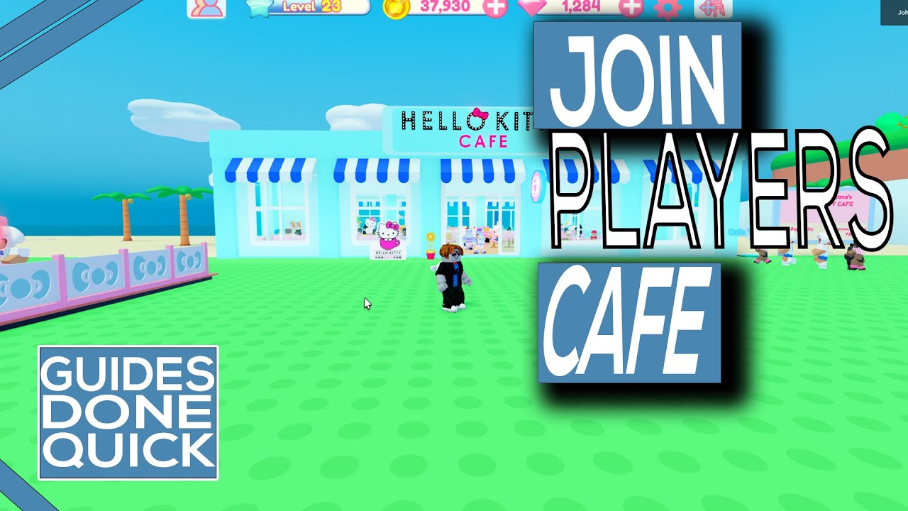 How To Visit Another Players Cafe In My Hello Kitty Cafe - YouTube