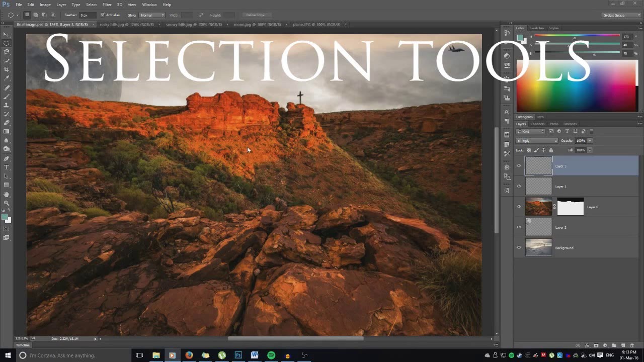 Using the Selection Tools in Photoshop CC! - YouTube