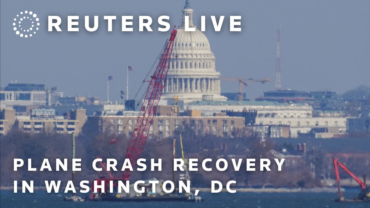LIVE: Recovery work continues after Washington DC plane crash - YouTube
