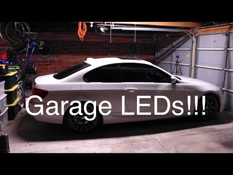 Finally Installed LEDs in My Garage! - YouTube