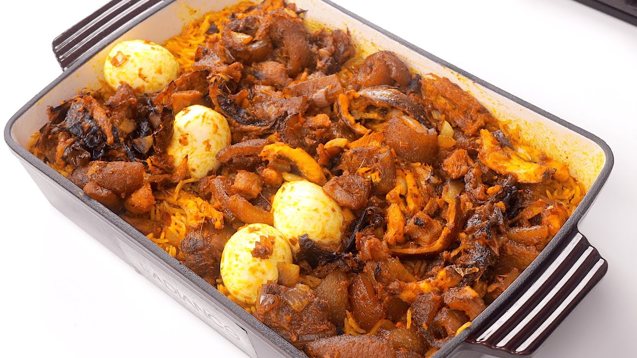 The Perfect Oven Baked Nigerian Native Rice Recipe - YouTube