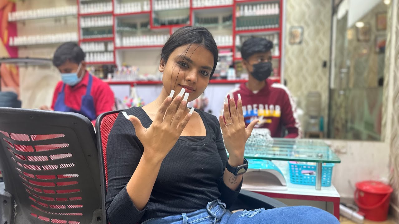 Nail Art karwa liya maine 😍 || New year special \\ alkaagarwal \\ kolkata - YouTube
