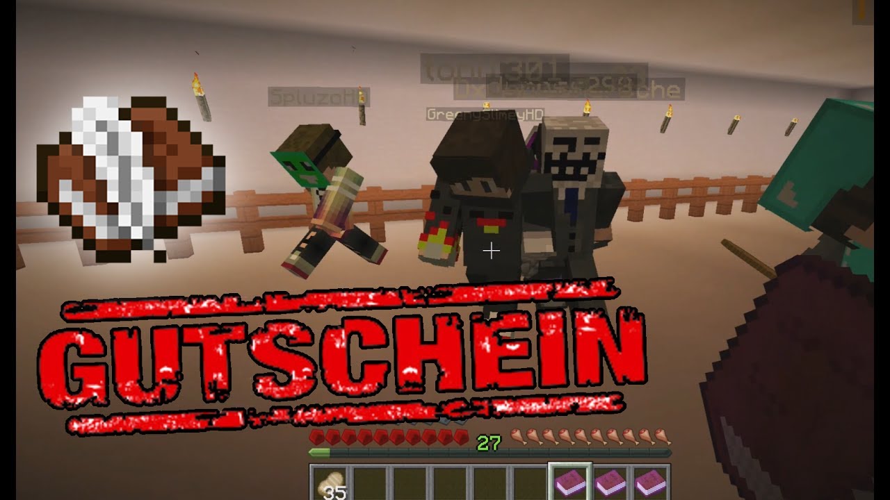 GUTSCHEINE/SCHWERTER DROP EVENT! MINECRAFT - YouTube