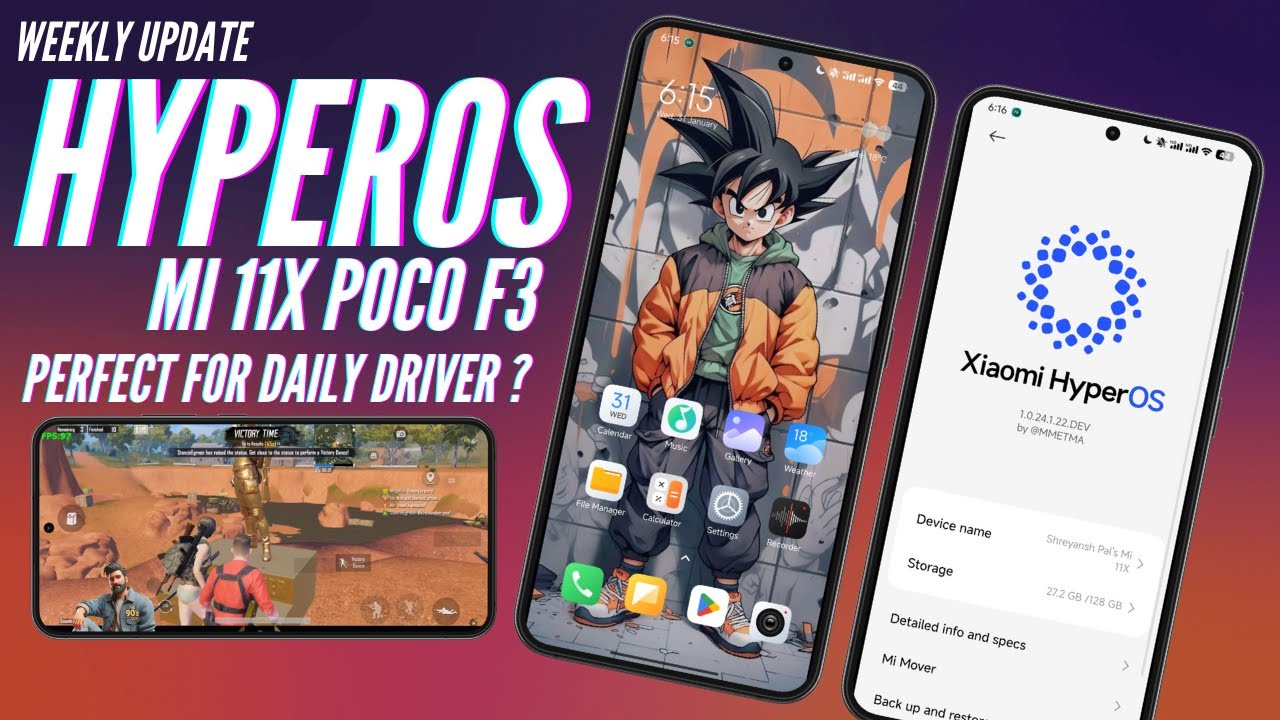 HyperOS Weekly Update Review: Mi 11X Poco F3 - Enjoy Full BGMI Gameplay ...