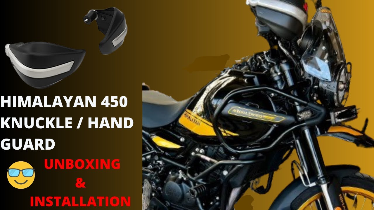 😱Himalyan450 Original RE 🥰Hand/Knuckle guard 💪Safety First🤕 #re # ...