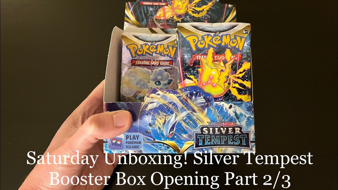 [4K] Saturday Unboxing! Pokémon TCG Silver Tempest Booster Box Opening ...