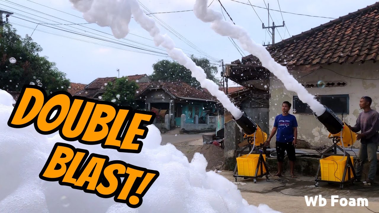 Foam Machine Double Blast 🔥 - YouTube