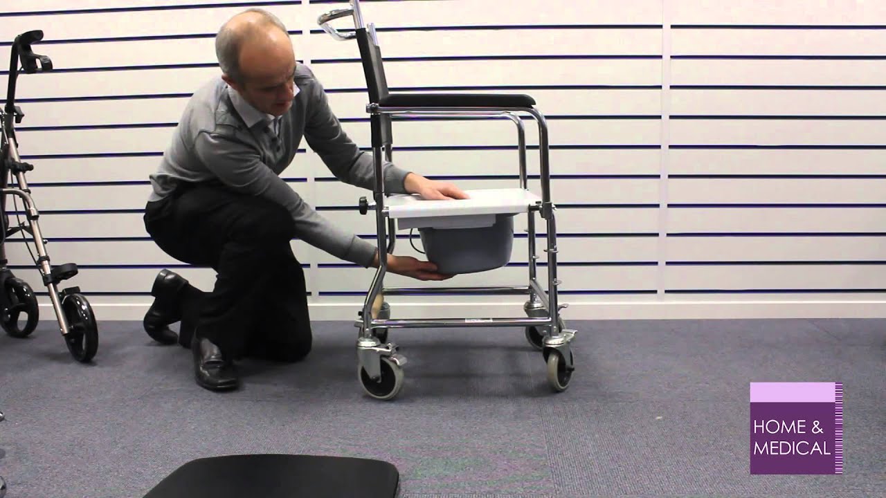 Demonstrating Features of a Wheeled Mobile Commode - YouTube