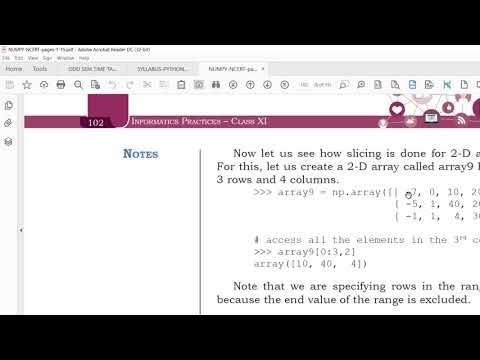 INDEXING SLICING ARRAYS - YouTube