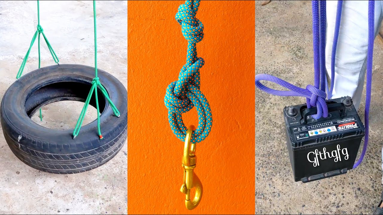ROPE KNOTS FOR YOU/ VERY USEFUL IN LIFE/ ROPE KNOT PROJECTS. - YouTube
