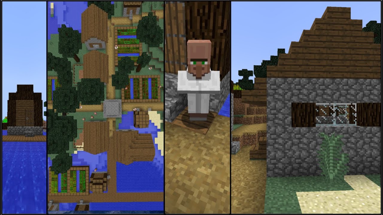 Spruce Forest Village Spawn SEED | Minecraft 1.11 - YouTube