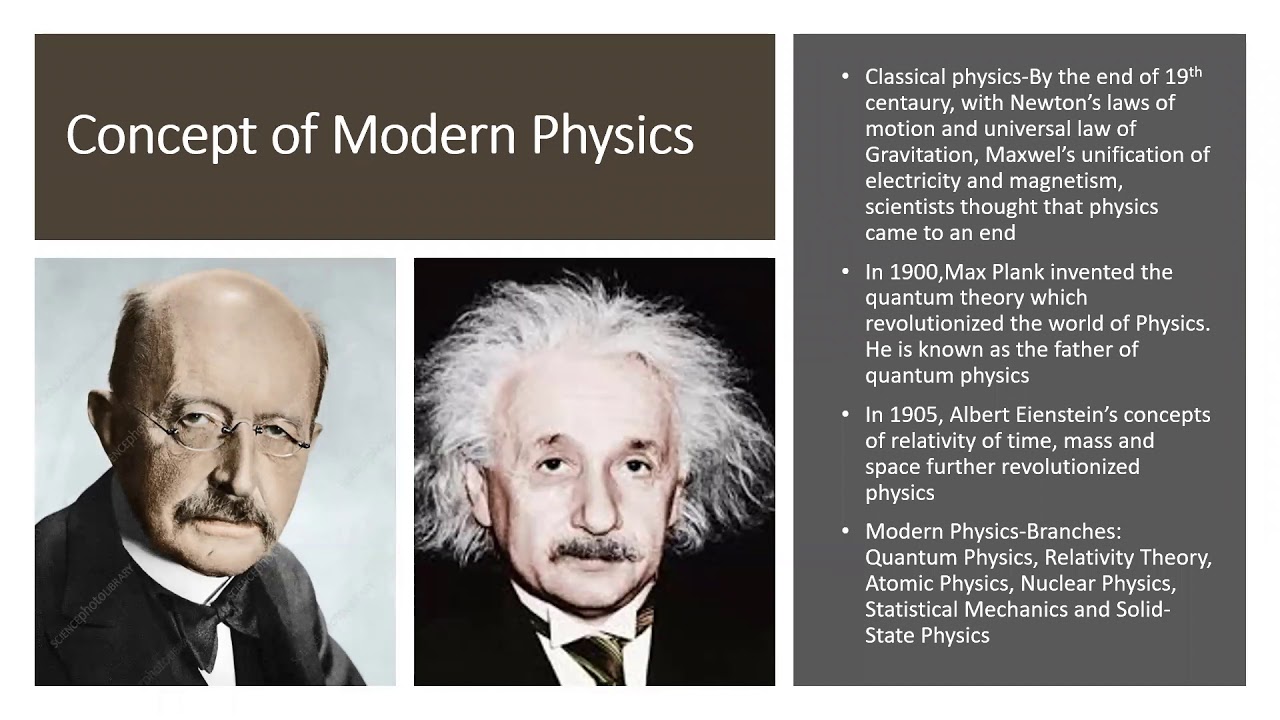 L1. Concept of Modern Physics Ch8. Beginning of Modern Physics- HSC ...