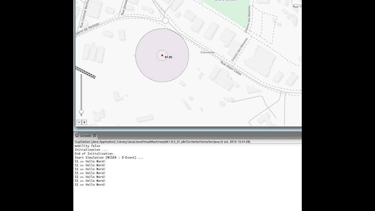 CupCarbon Hello World (ANR PERSEPTEUR) - YouTube
