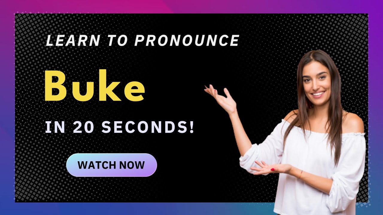Learn How to Pronounce Buke (US/American Pronunciation) with Audio and ...