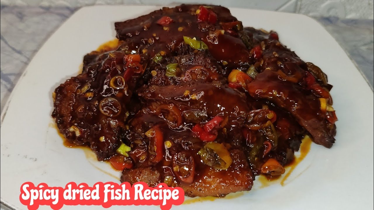 Spicy Dried fish Recipe, not salty | Spicy fried Salted Fish Recipe ...