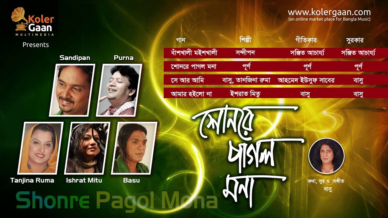 Shon Re Pagol Mona | Sandipan | Purna | Tanjina Ruma | Basu | Ishrat ...