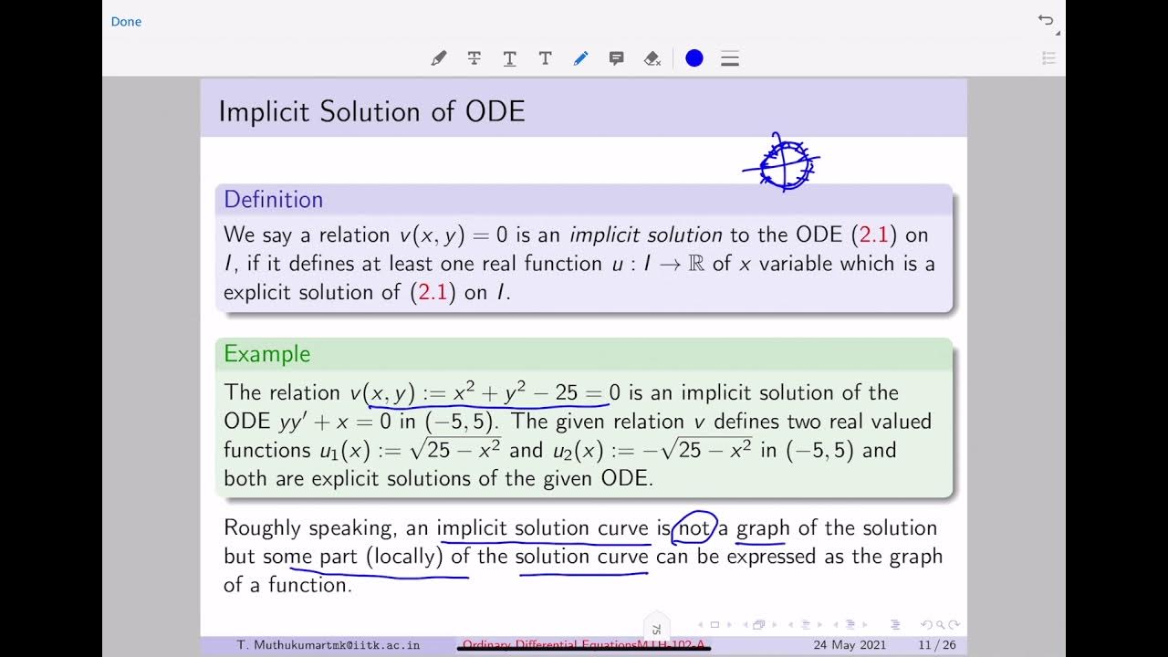 Lecture 02 Notion Of Solution Initial And Boundary Value Problems Existence And Uniqueness