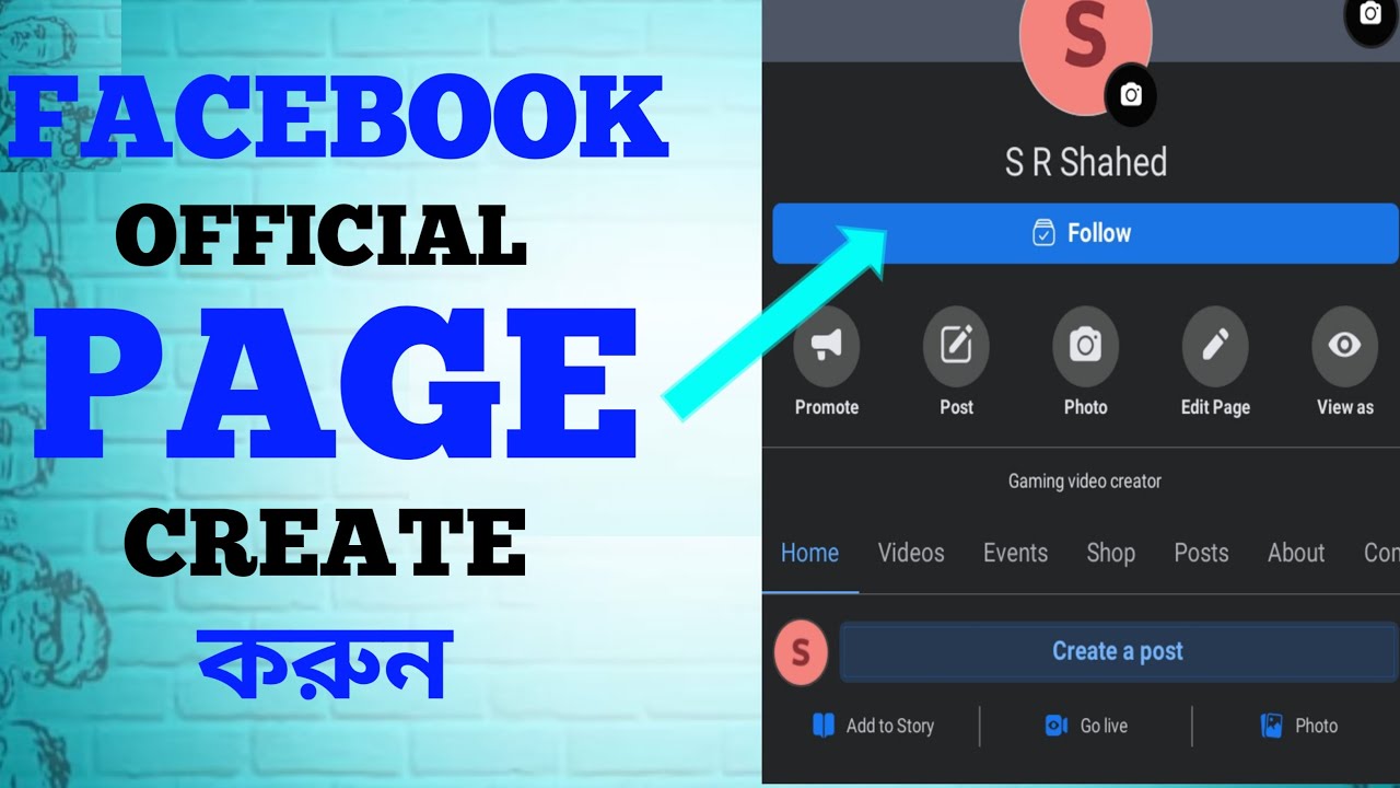 How To Creat A Official Facebook Page - YouTube